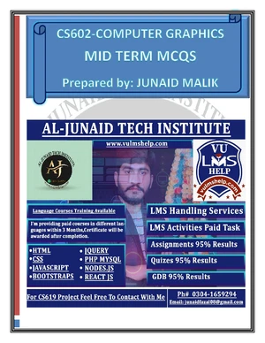 Cs602 - midterm solved mcqs - Cs602-computer graphics MCQS MIDTERM EXAMINATION SOLVED BY - Studocu