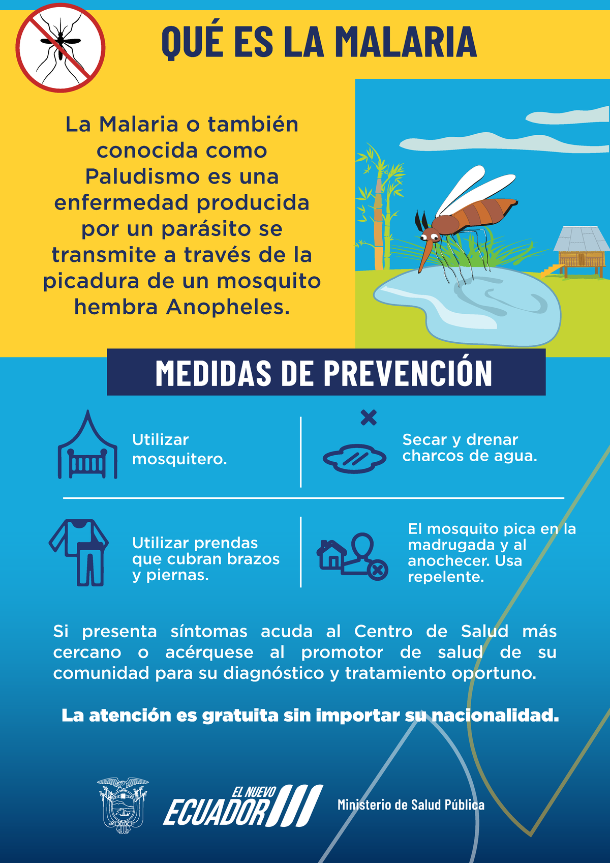 Afiche malaria y toldos - Ministerio de Salud Pública QUÉ ES LA MALARIA ...