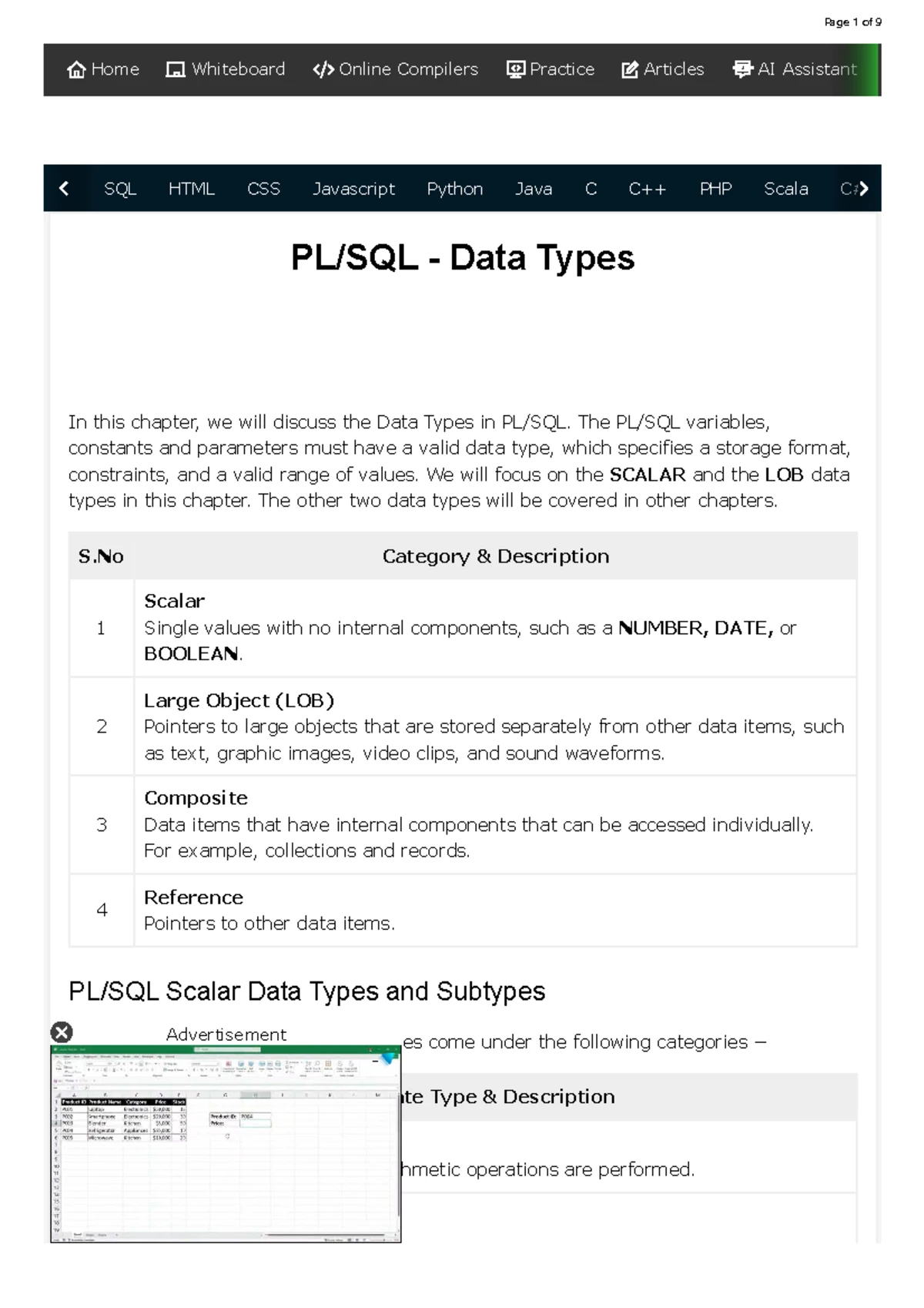 Python 3 Cheat Sheet: Base Types & Variables Overview - Studocu