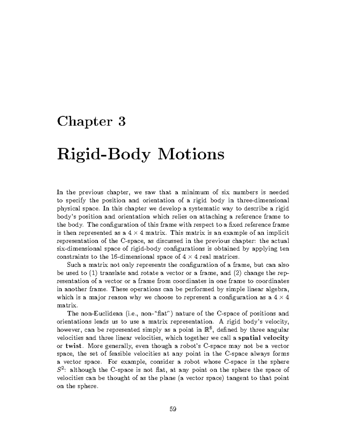 Advanced Transformations in Rigid-Body Motions - Chapter 3: Motions ...