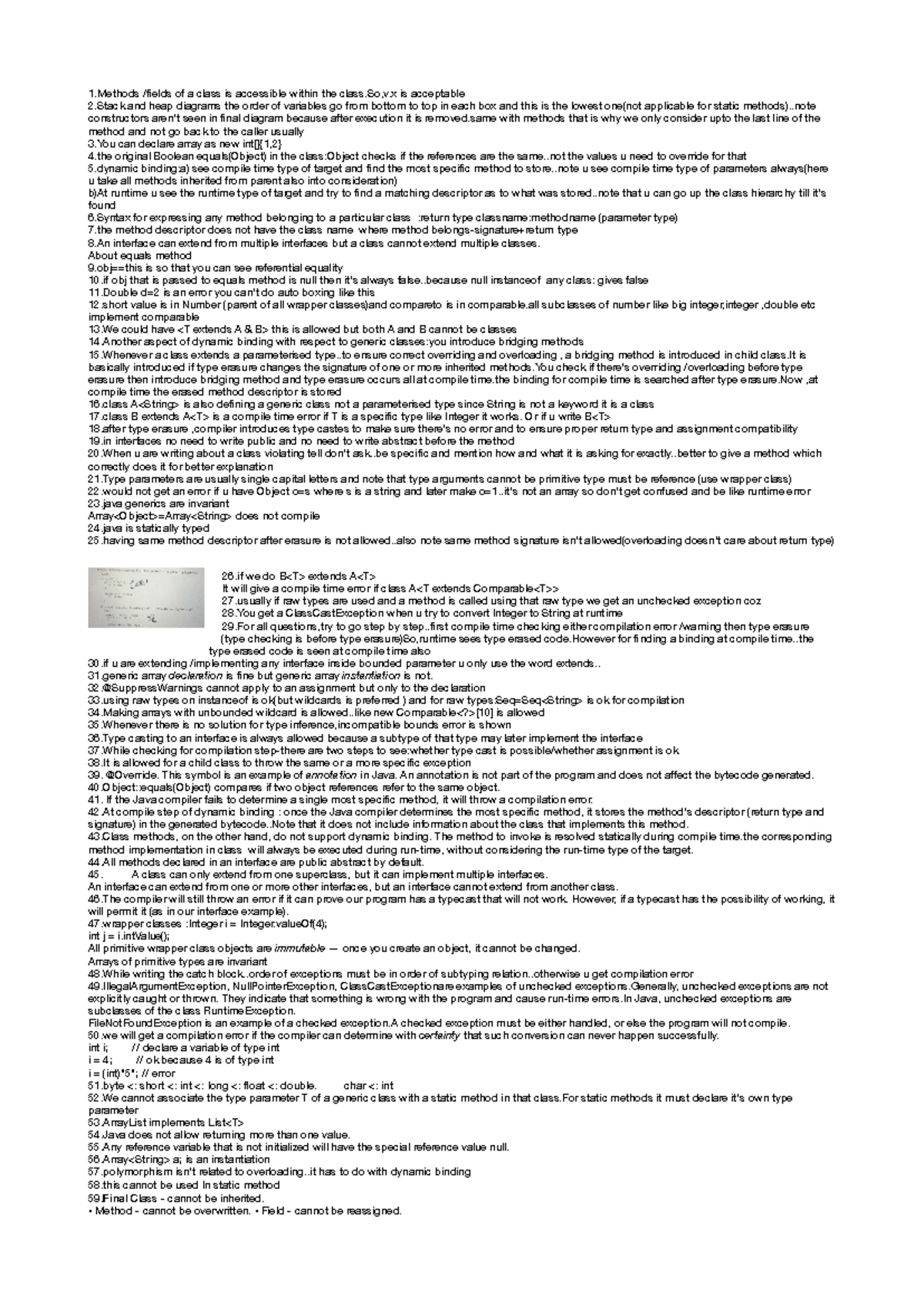 Java Programming Cheatsheet: Key Concepts & Methods (CS101) - Studocu