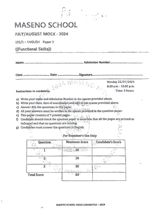 KCSE 2025 Biology Paper 2 Top Prediction Questions & Marking Schemes ...