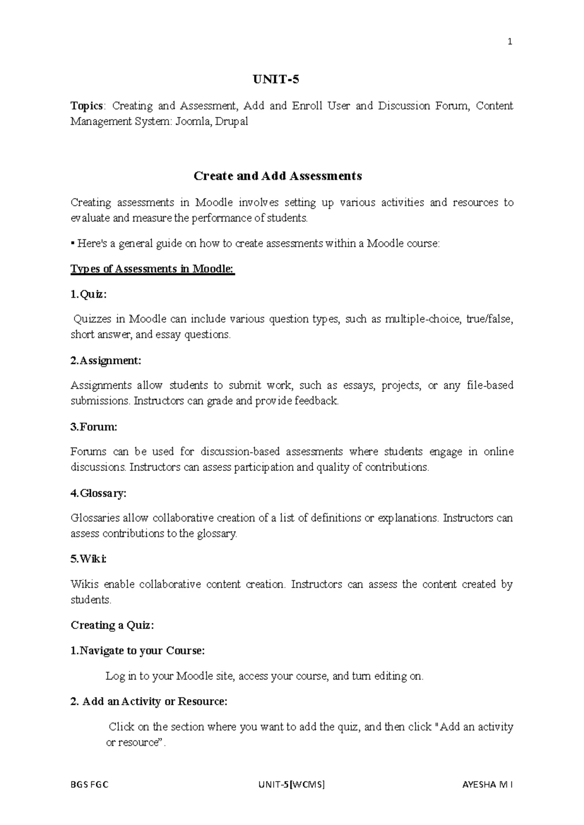 Wcms unit-1-1 - It is notes of WCMS - WEB CONTENT MANAGEMENT SYSTEM ...