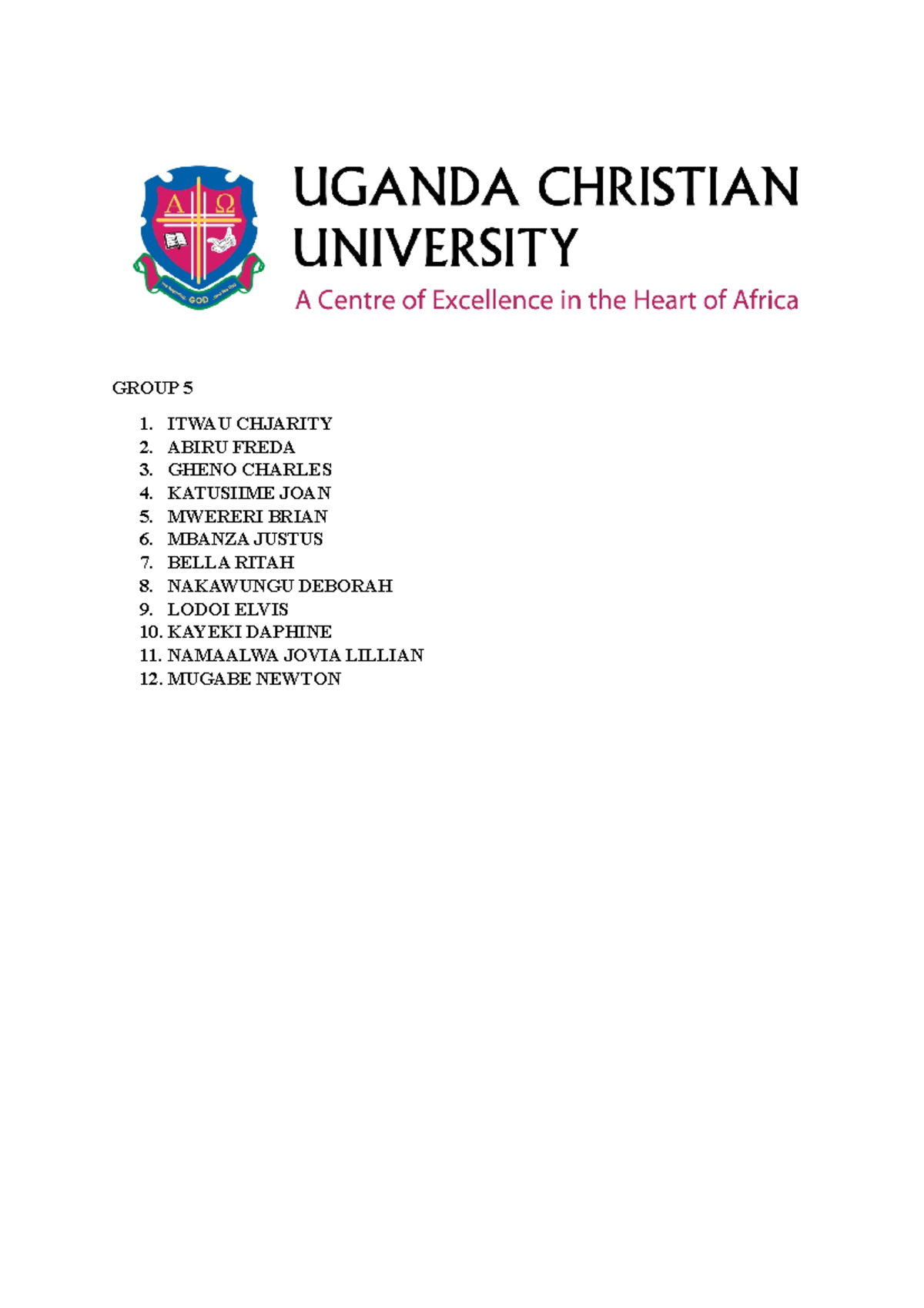 Equitable remedies - GROUP 5 1. ITWAU CHJARITY 2. ABIRU FREDA 3. GHENO ...