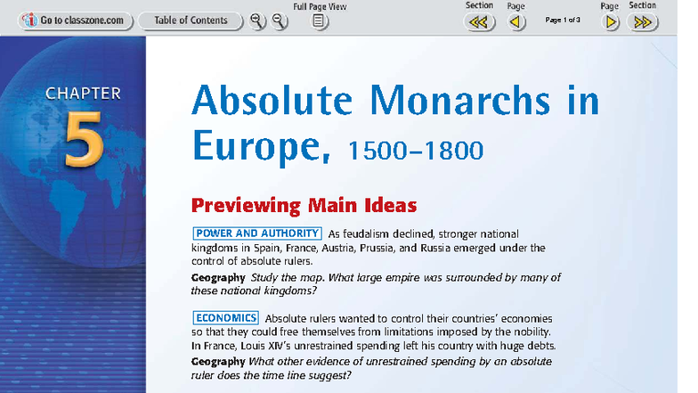 Absolute Monarchs in Europe: Power, Authority, and Key Events (HIST 101 ...