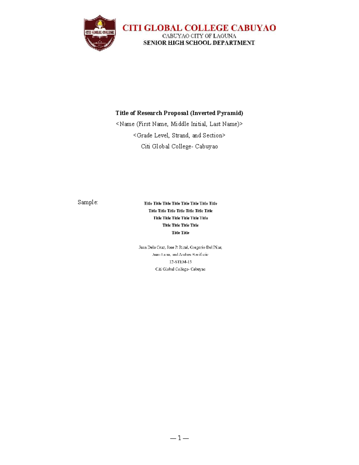 Research Proposal Methodology: Chapter III (Sample: Correlational ...