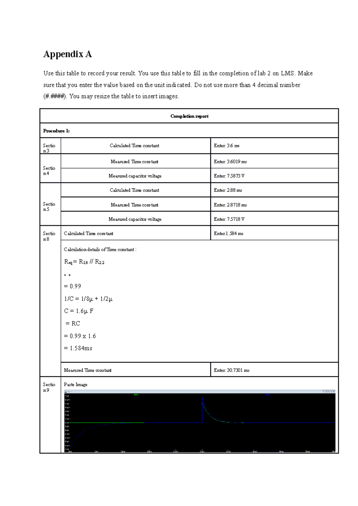 Laboratory 2 - Submission-Form-updated - Appendix A Use this table to ...