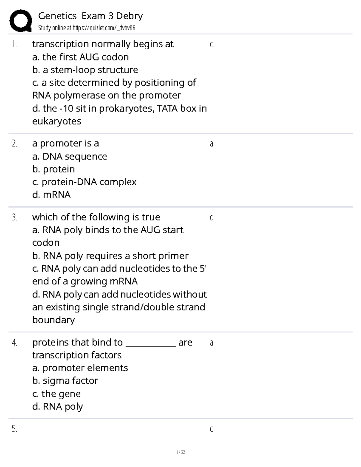 Genetics Exam 3 Revision Notes for Course Code 3158812 - Studocu