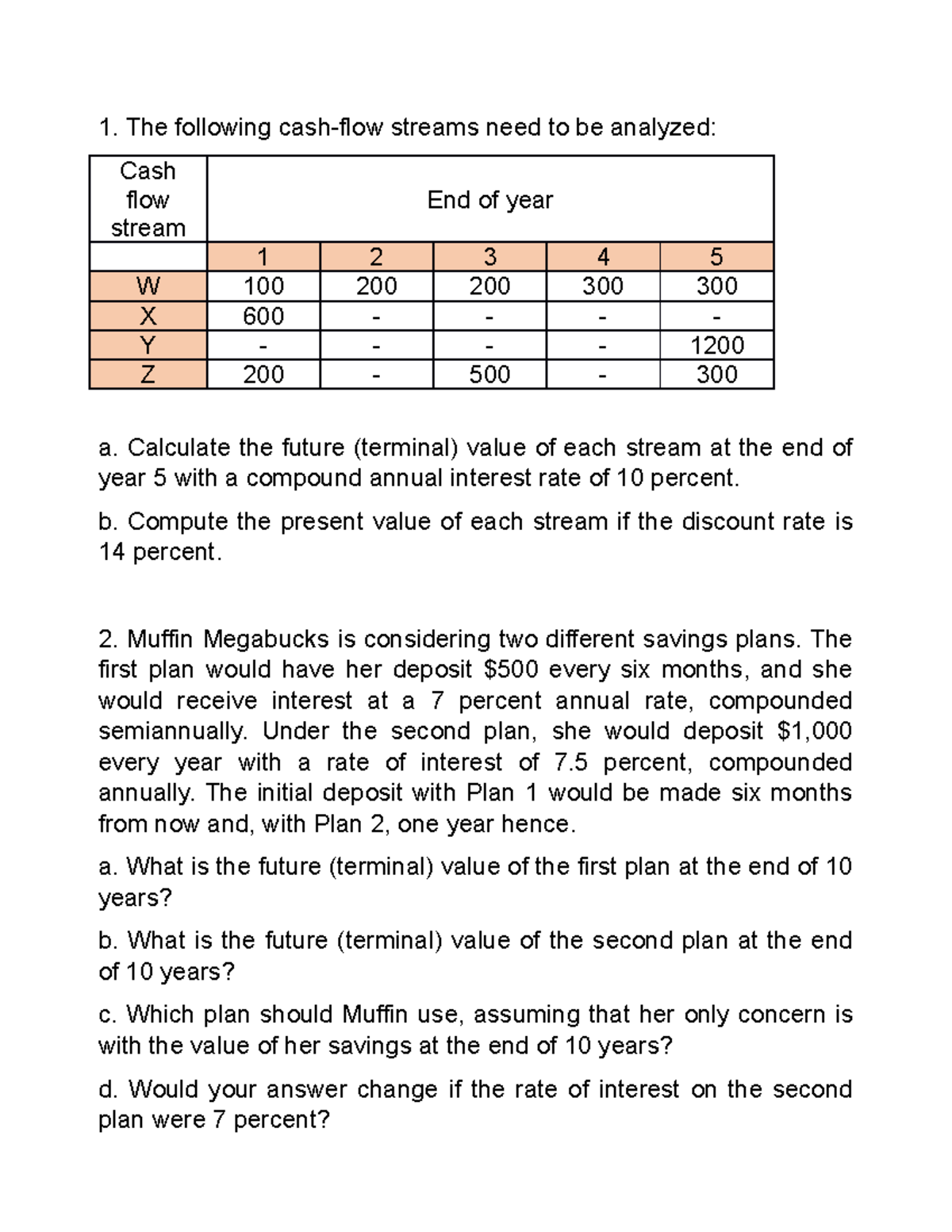 Financial Accounting: Cash Flow Analysis & Future Value Calculations ...
