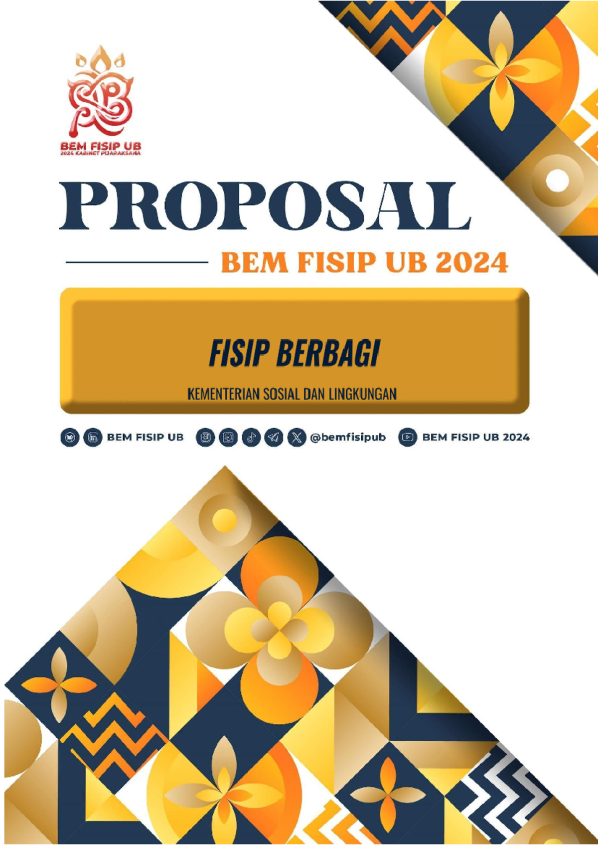 Proposal Kegiatan FISIP Berbagi - Kemanusiaan BEM FISIP UB 2024 - Studocu
