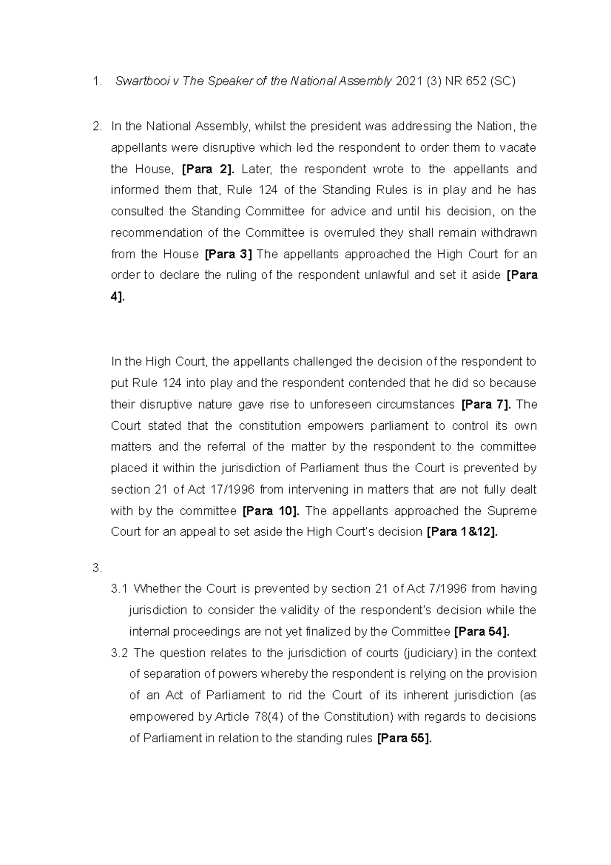 Con Law Workshop 5: Jurisdiction & Separation of Powers Analysis - Studocu