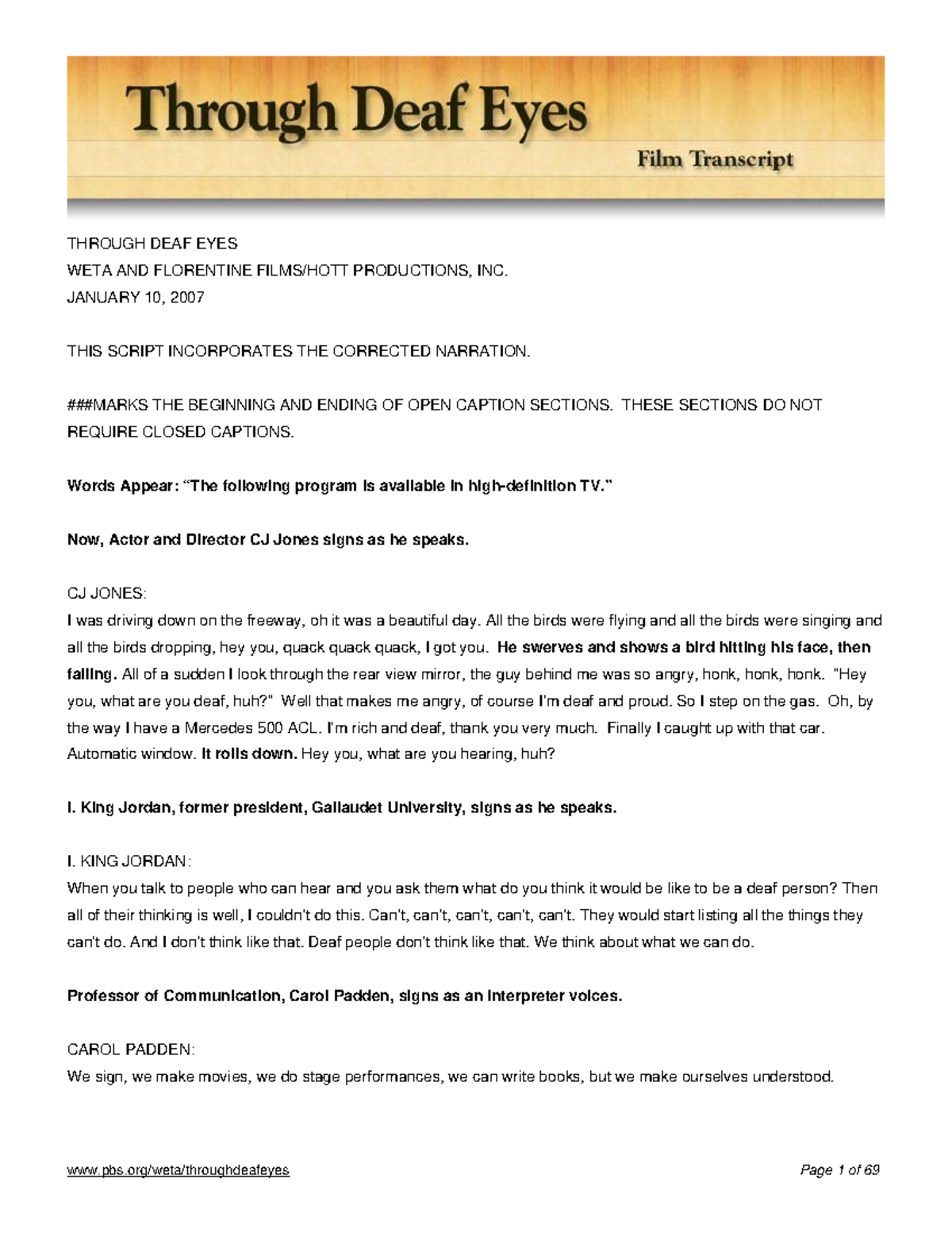 Through Deaf Eyes: Understanding Deaf Culture and Identity - THROUGH ...