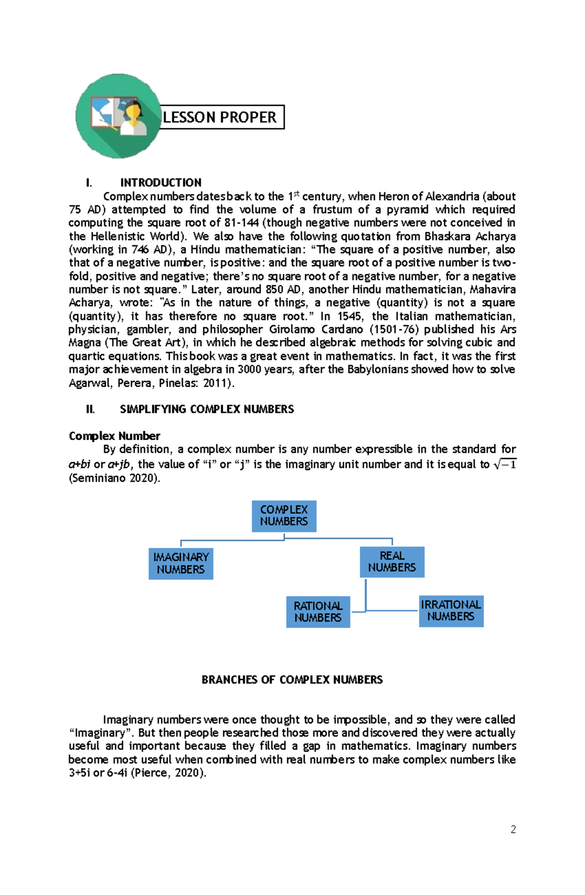 Module 1 Lesson 1-3 - LECTURE NOTES - LESSON PROPER I. INTRODUCTION ...