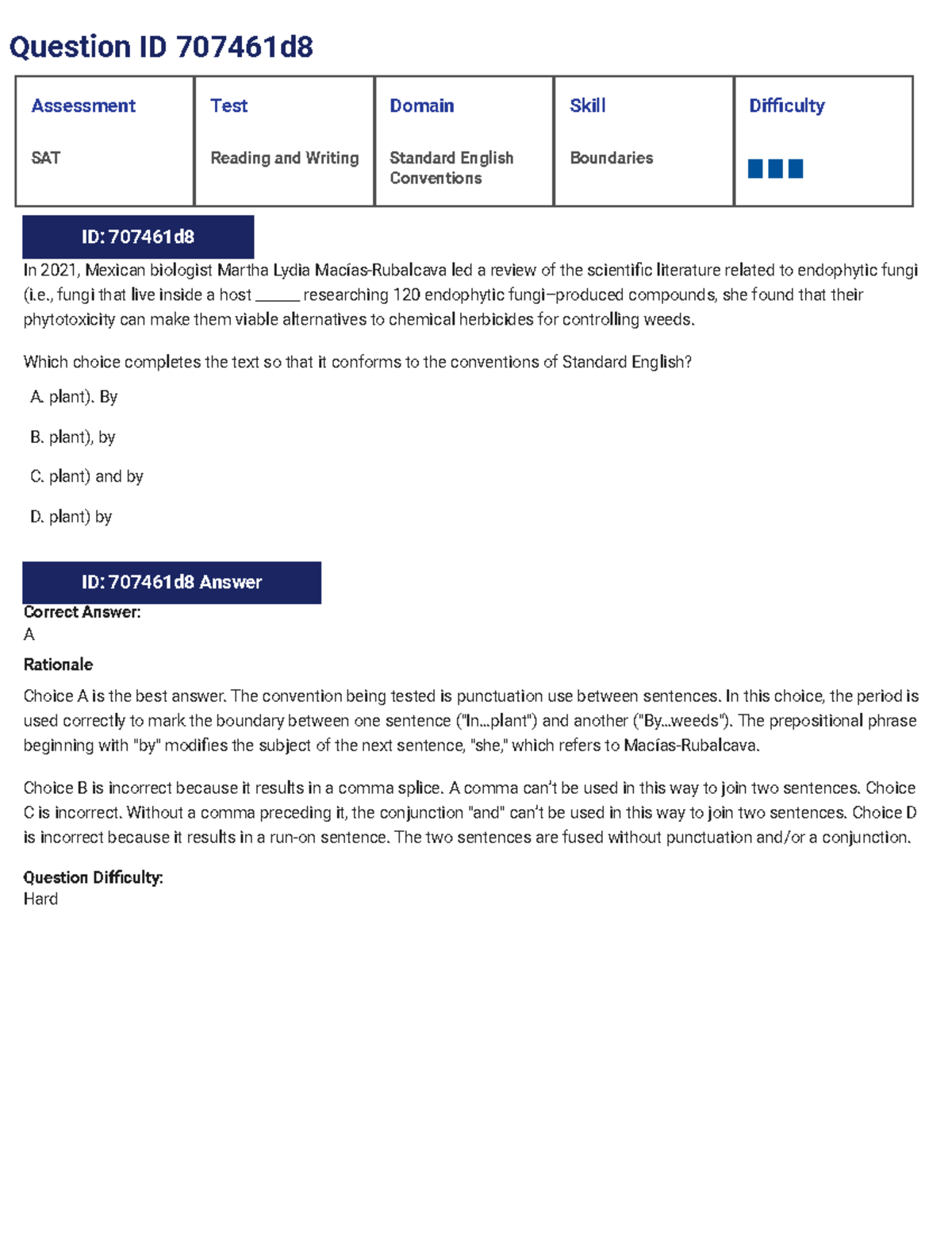 NEW SAT Reading and Writing Standard English Conventions Assessment ...