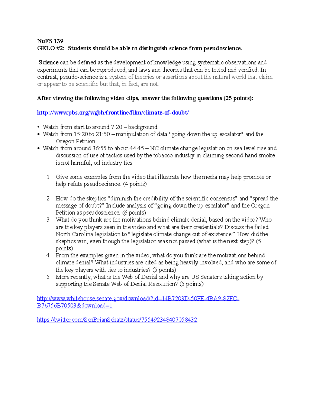 Distinguishing Science from Pseudo-science GELO2: Examining Media ...