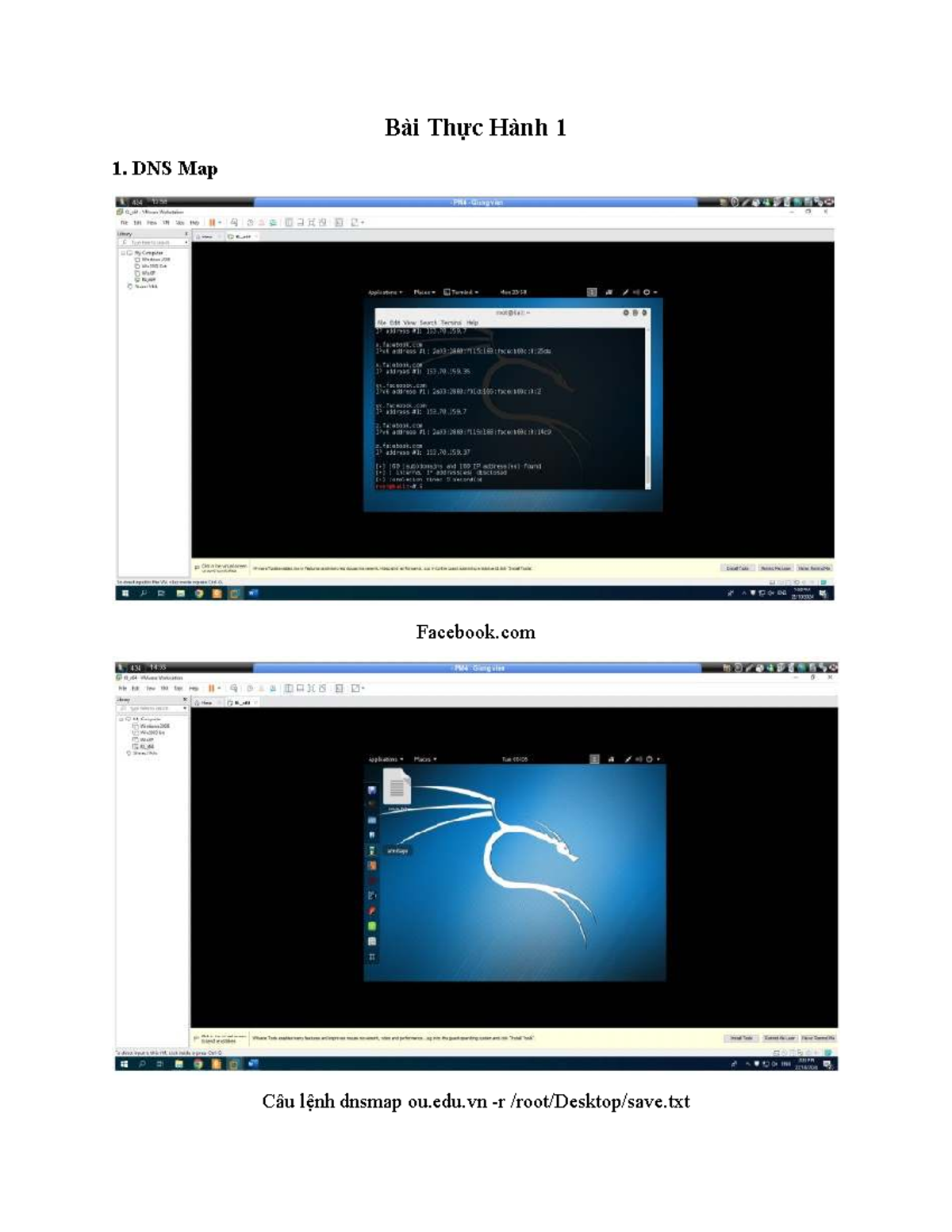 BTH1: Thực Hành 1 - Khám Phá DNS và MALTEGO - Studocu
