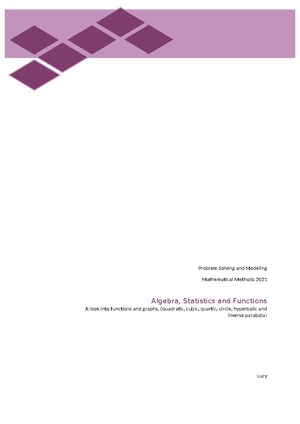 11 Mathematical Methods FA1 PSMT: Arch Bridge Design and Analysis - Studocu