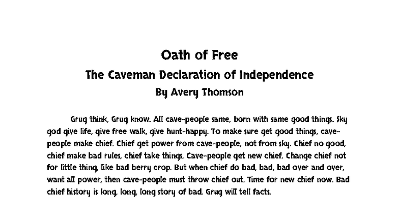 Paraphrase of the Declaration of Independence - Notes - Studocu
