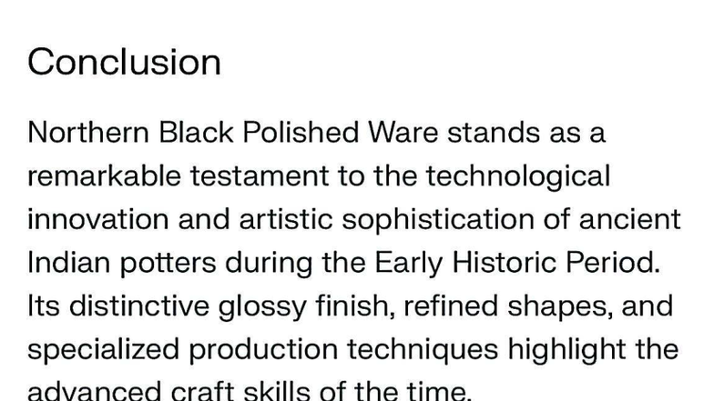 Archaeological Significance of Northern Black Polished Ware (NBPW ...