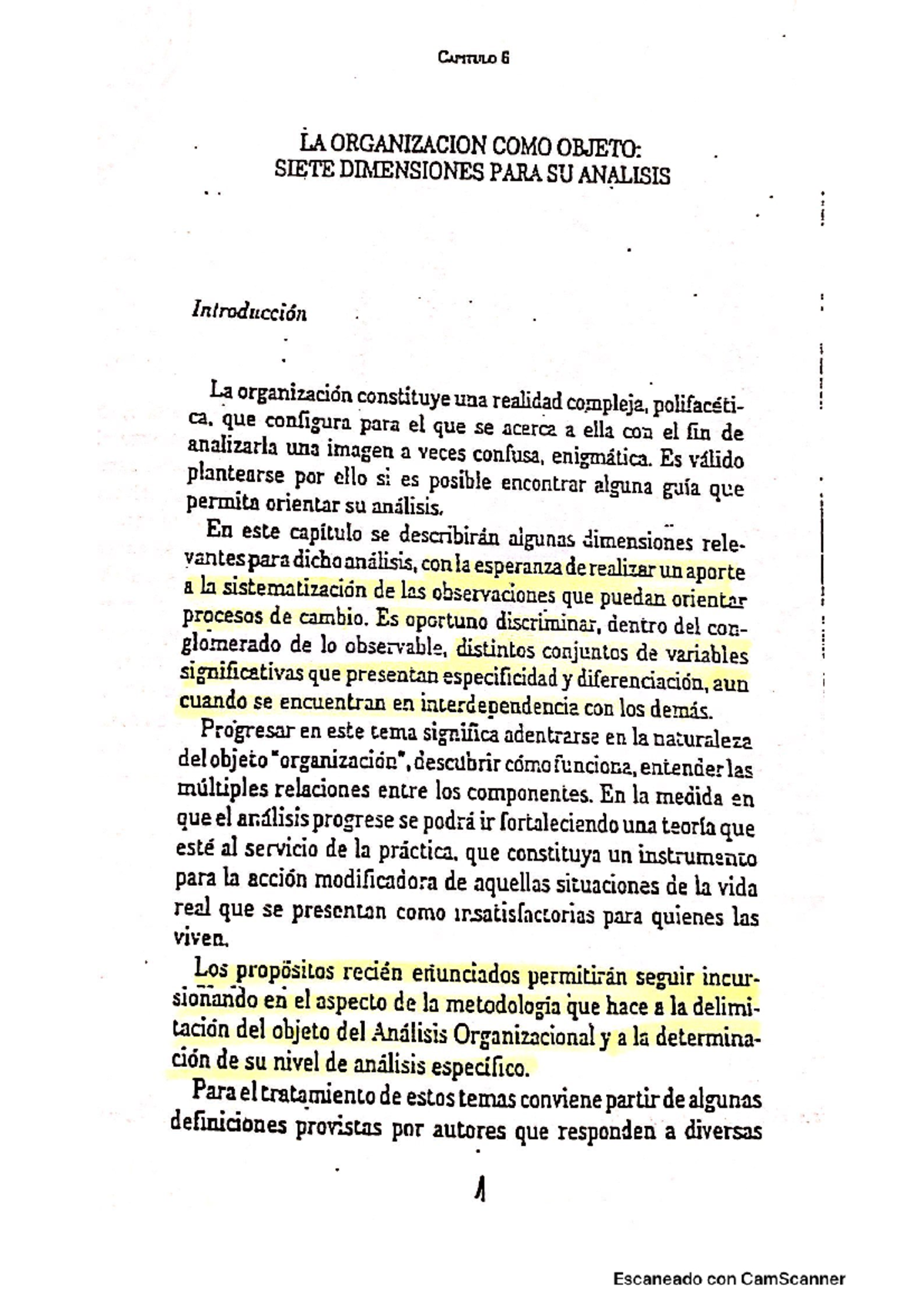 La Organización Como Objeto: 7 Dimensiones para su Análisis - CARTILLO ...