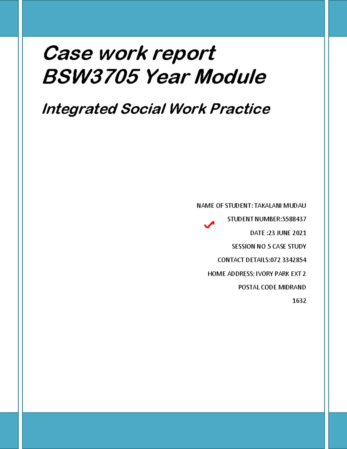 Casework Process Notes - SOCIAL CASE WORK PROCESS Unit 12 UNIT 12 ...