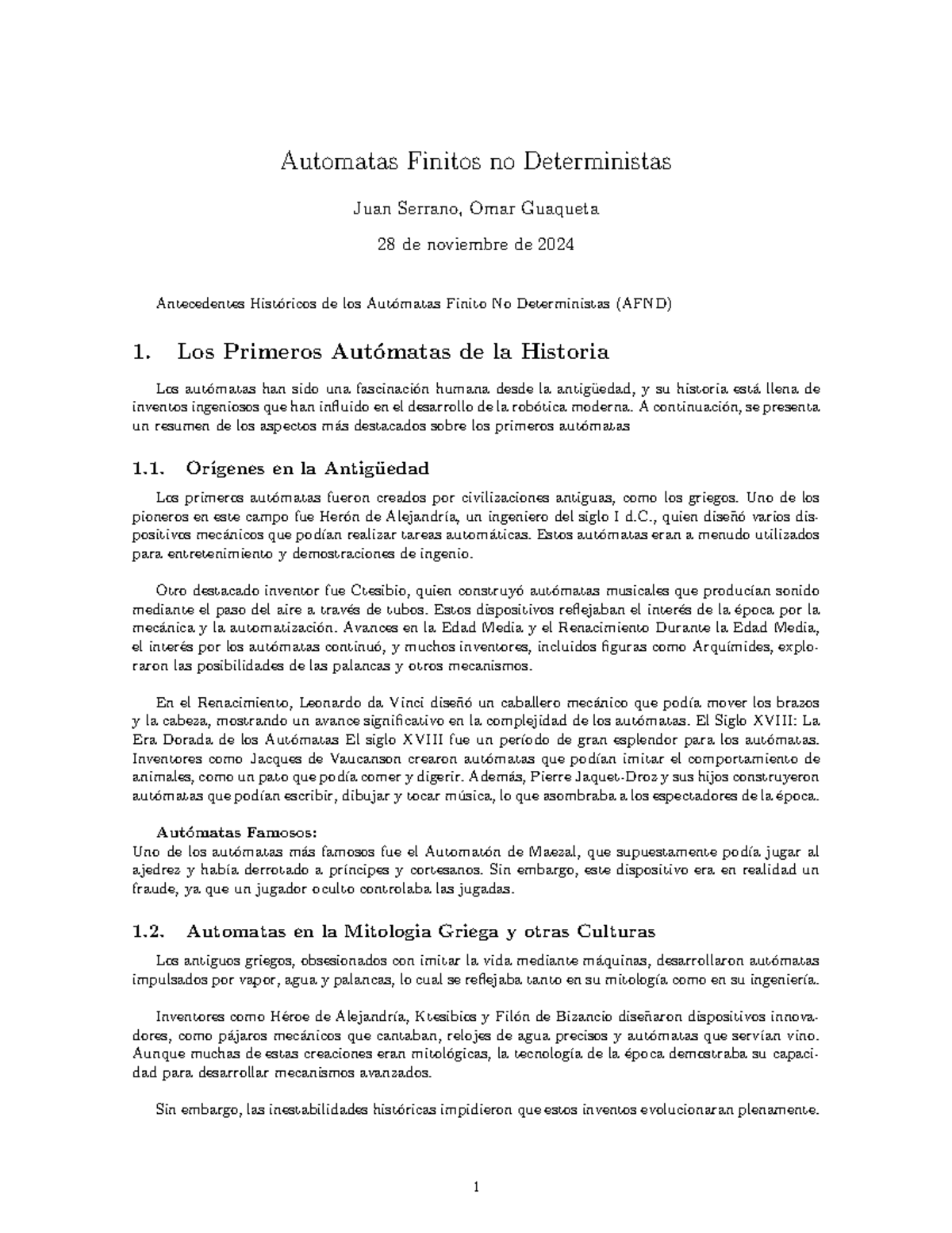 Apuntes sobre Autómatas Finitos No Deterministas - AFND - Studocu