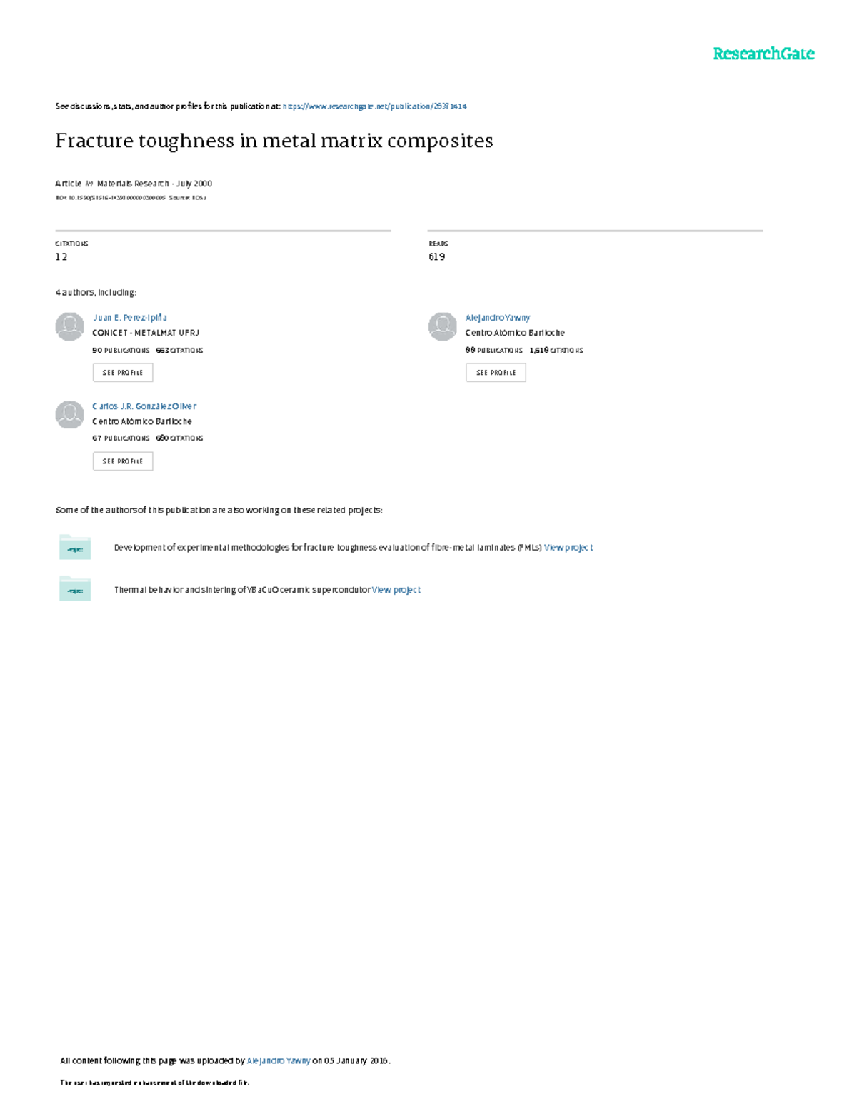 Fracture Toughness Analysis in Metal Matrix Composites (MMC) - Studocu