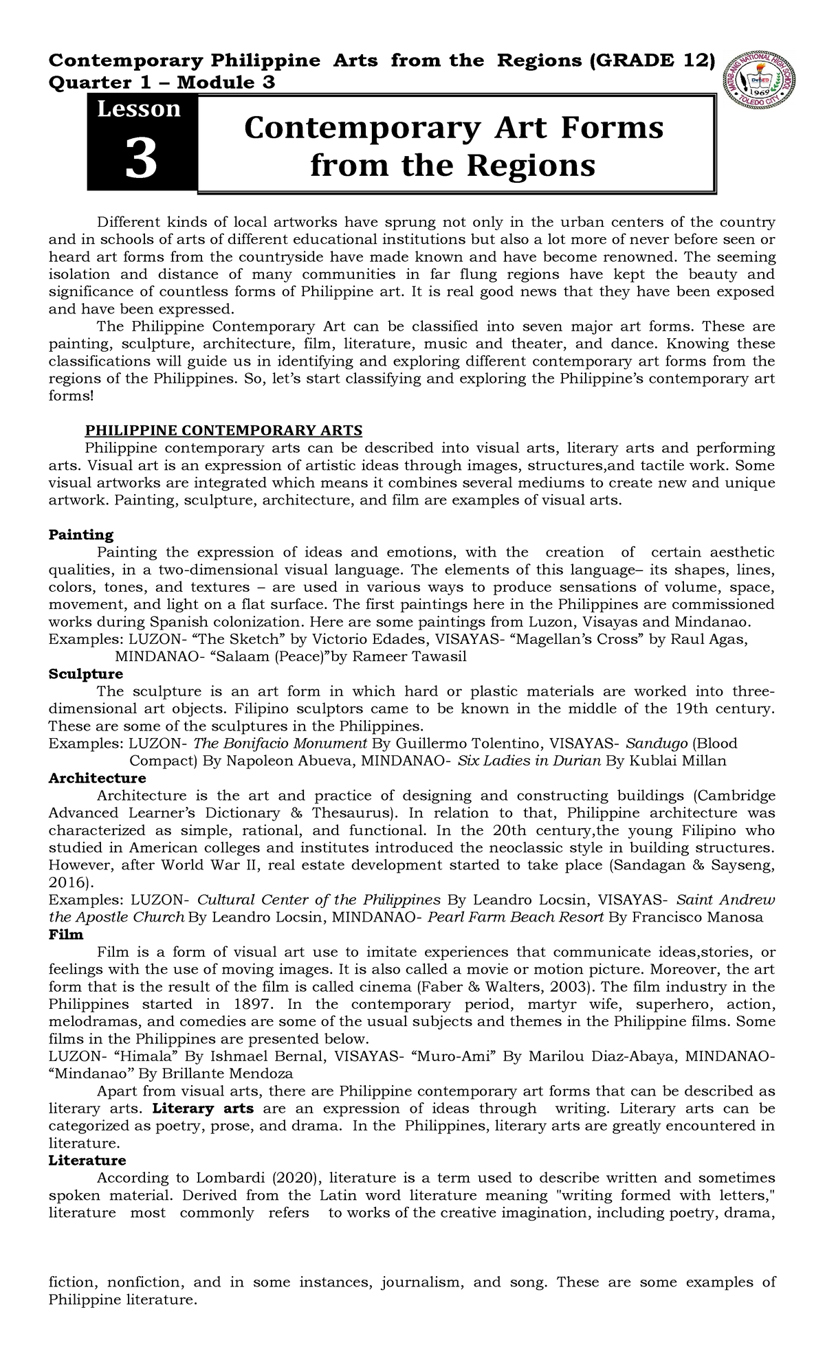 Pdfcoffee - SAMPLE ONLY - Contemporary Philippine Arts from the Regions ...