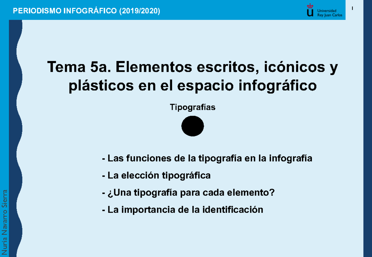 Tema 5a: Elementos escritos, icónicos y plásticos en infografía - Studocu