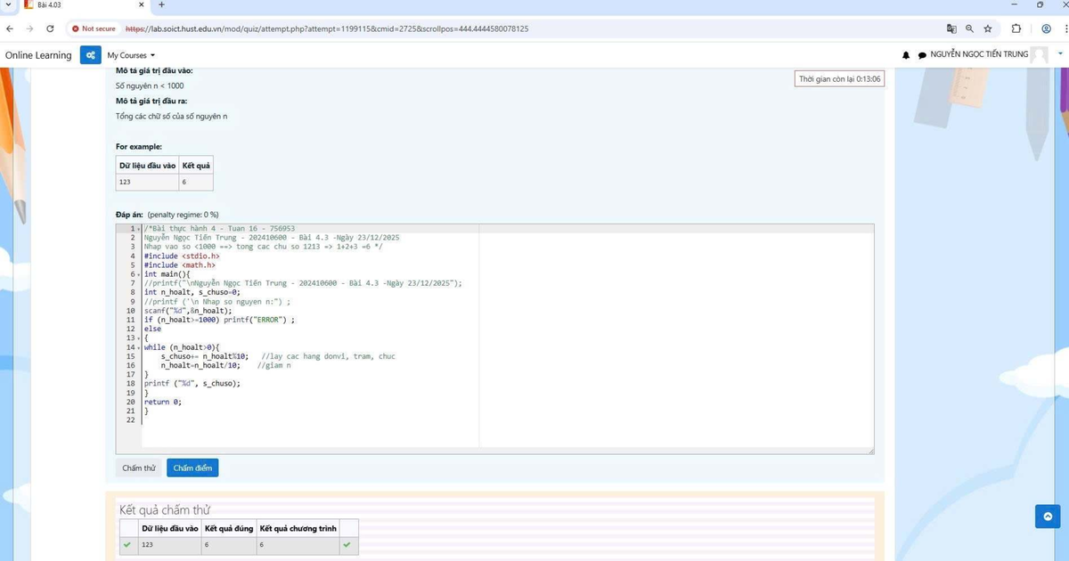 Bài 5 Thực Hành - Tài Liệu Học Tập Online 202410600 - Studocu