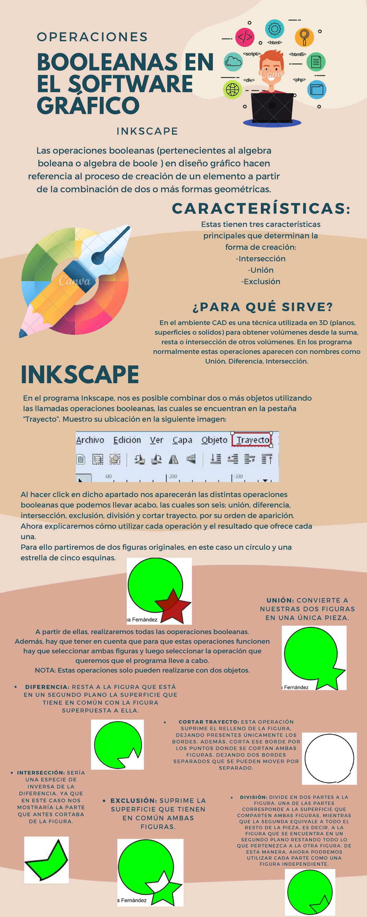 Operaciones Booleanas en Inkscape: Guía y Características - Studocu