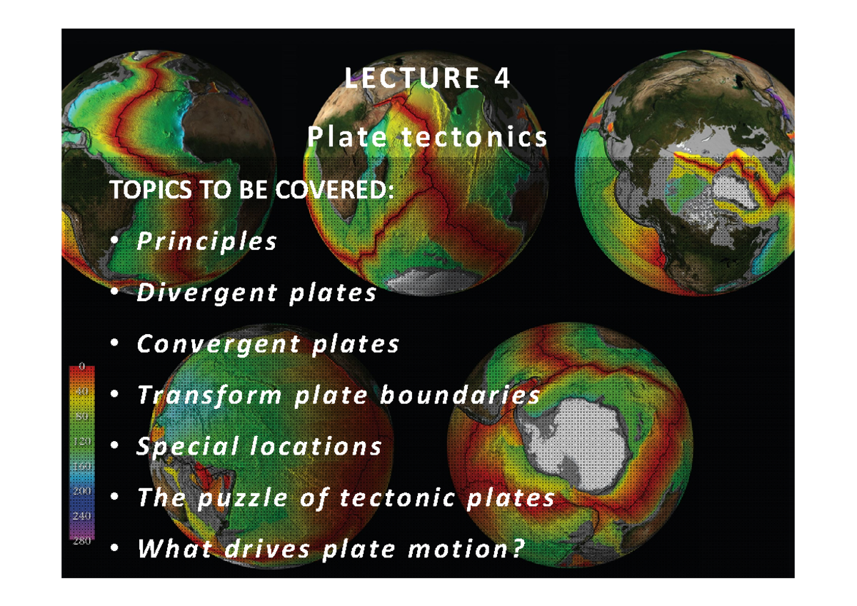 Lecture 4 - Key Concepts of Plate Tectonics - Studocu