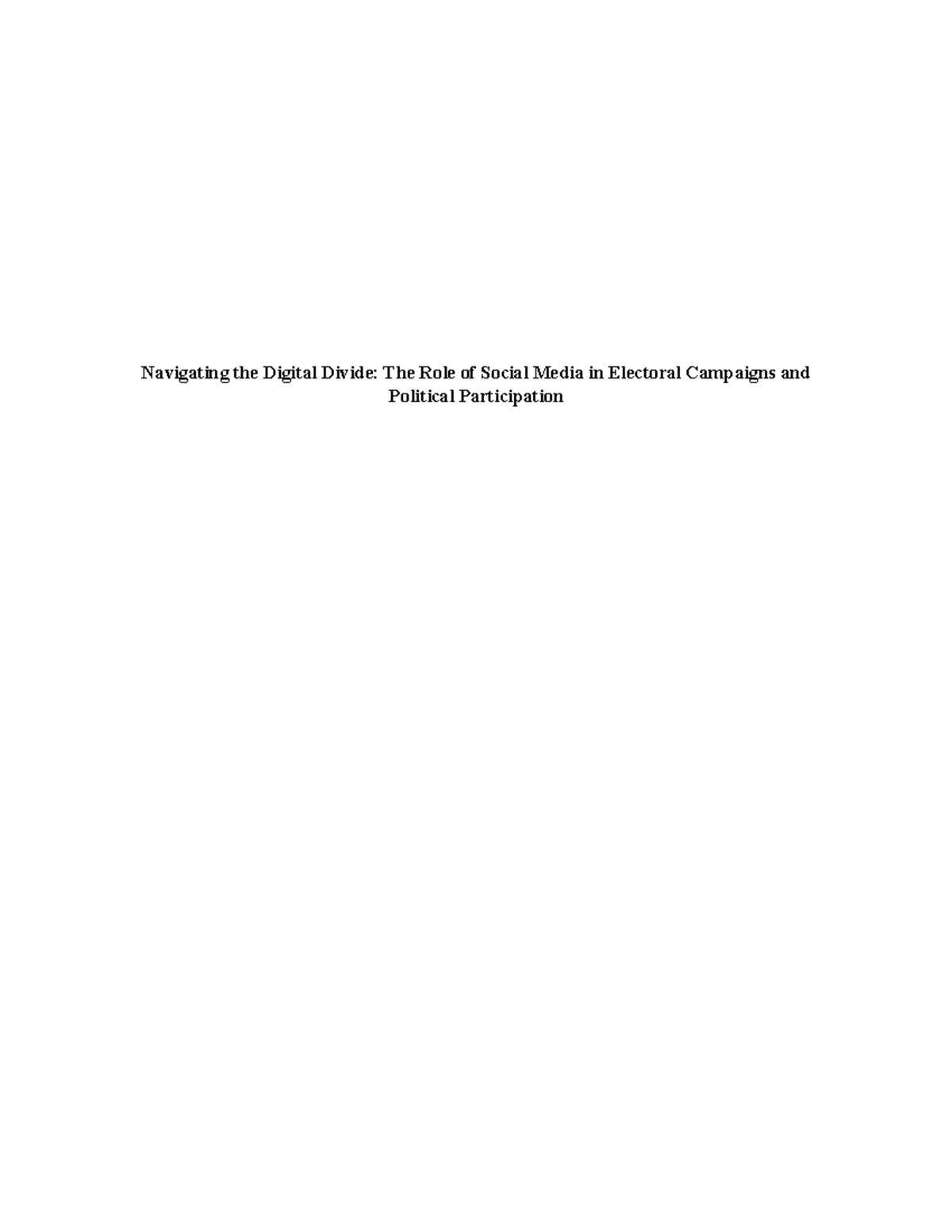 Navigating the Digital Divide - Platforms like Twitter, Facebook, and ...