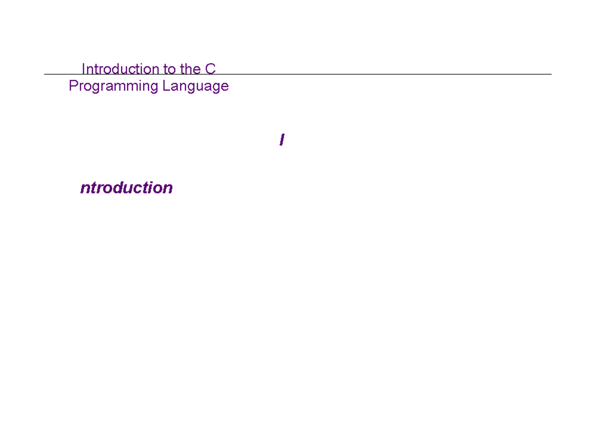WEEK 3 Notes - Introduction to C Programming Concepts - Studocu