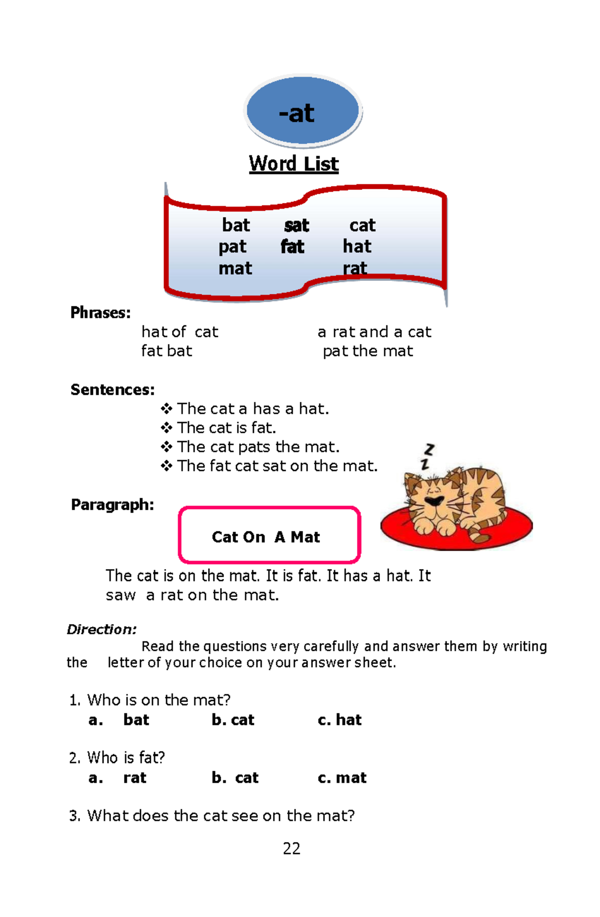 English Marungko Word List and Exercises for Beginners - Studocu