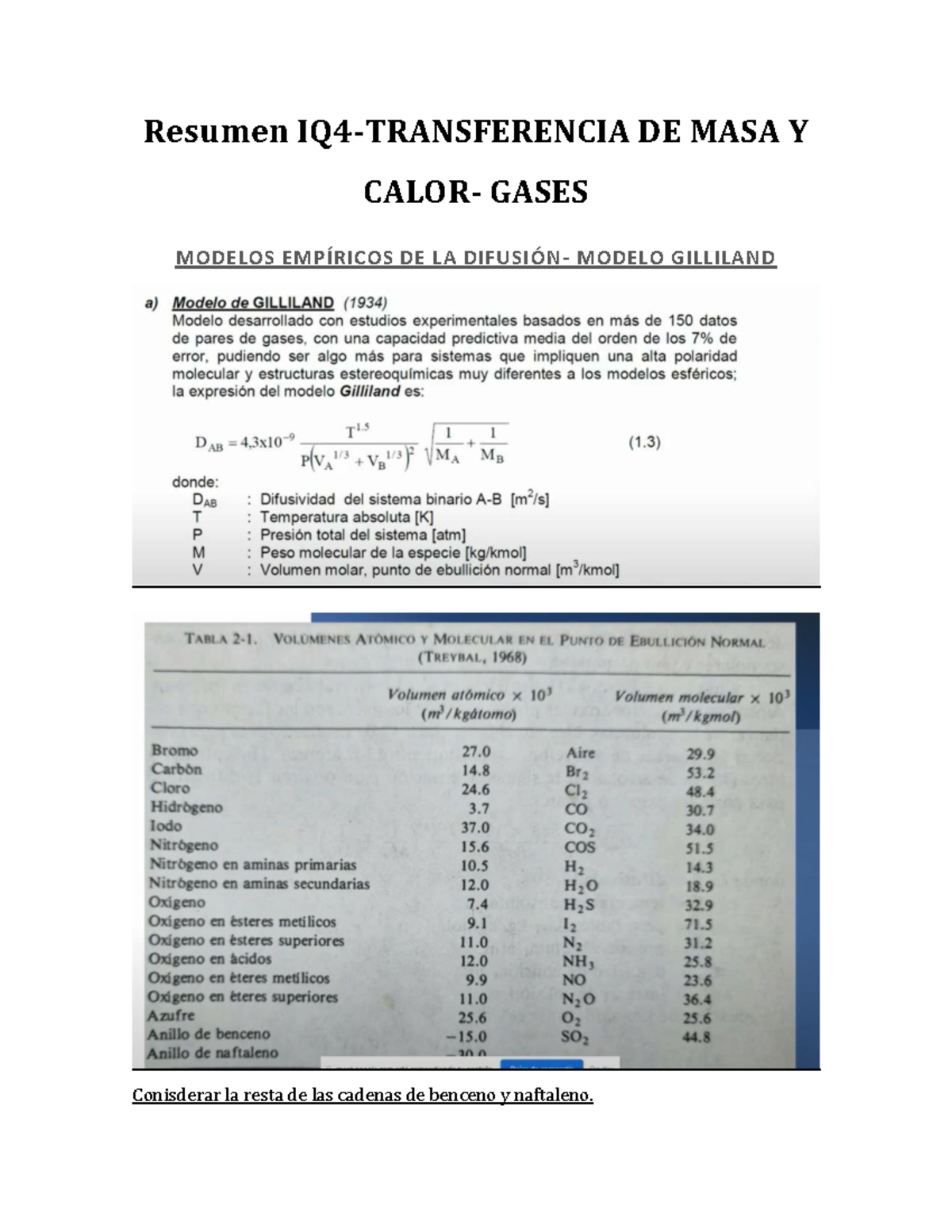 IQ-4 - Resumen de Difusión en Sistemas Continuos y Modelos Empíricos ...