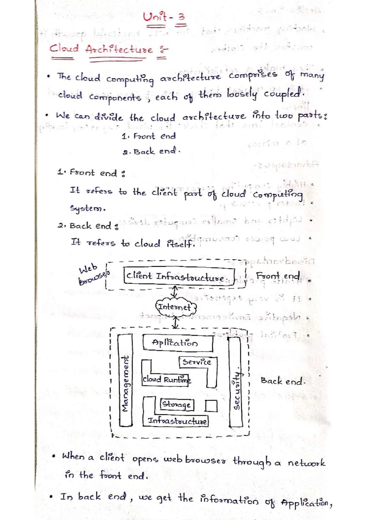 CC Unit 3 - Cloud computing - Unit. 3 tools Cloud Architecture The cloud computing architecture ...