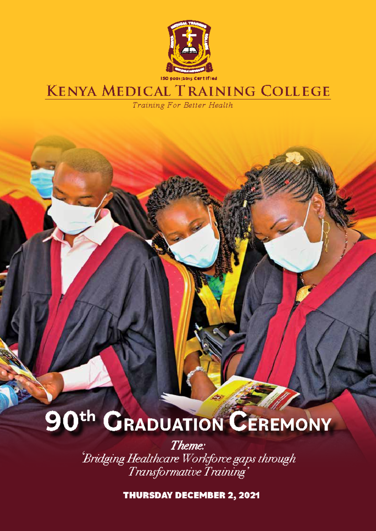 KMTC 90th Graduation Ceremony Booklet - December 2, 2021 - Studocu