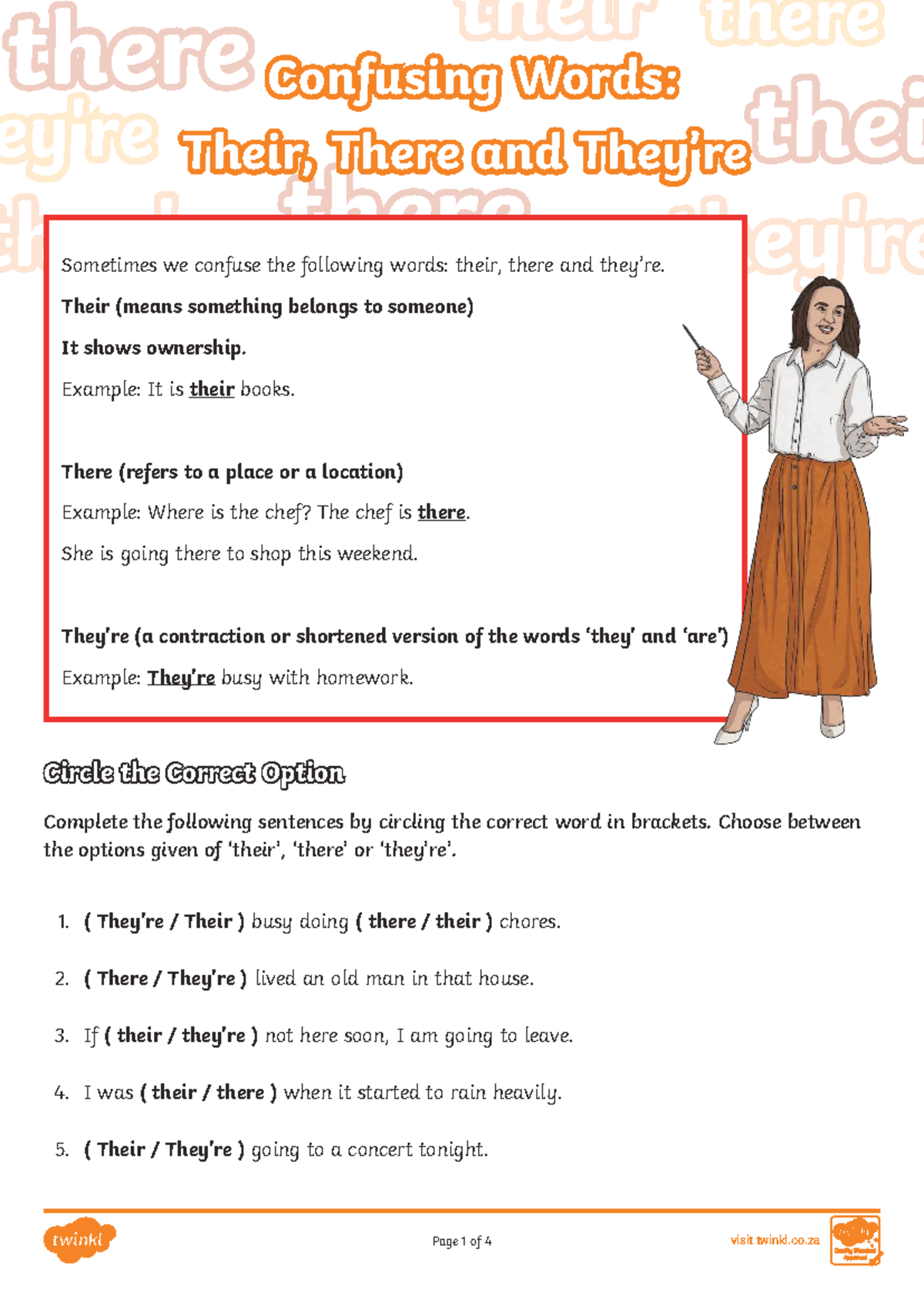 Confusing Words: Their, There, and They’re - Study Guide - Studocu