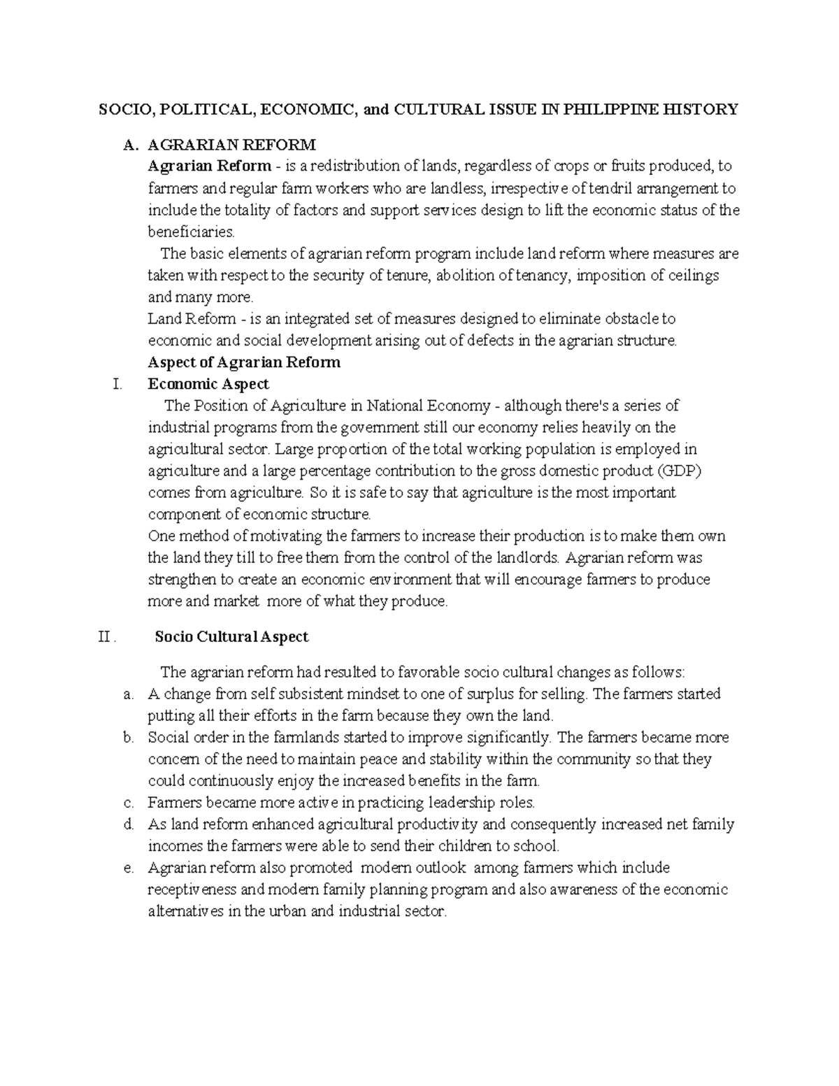 Readinghistory - I hope this lesson can help - SOCIO, POLITICAL ...