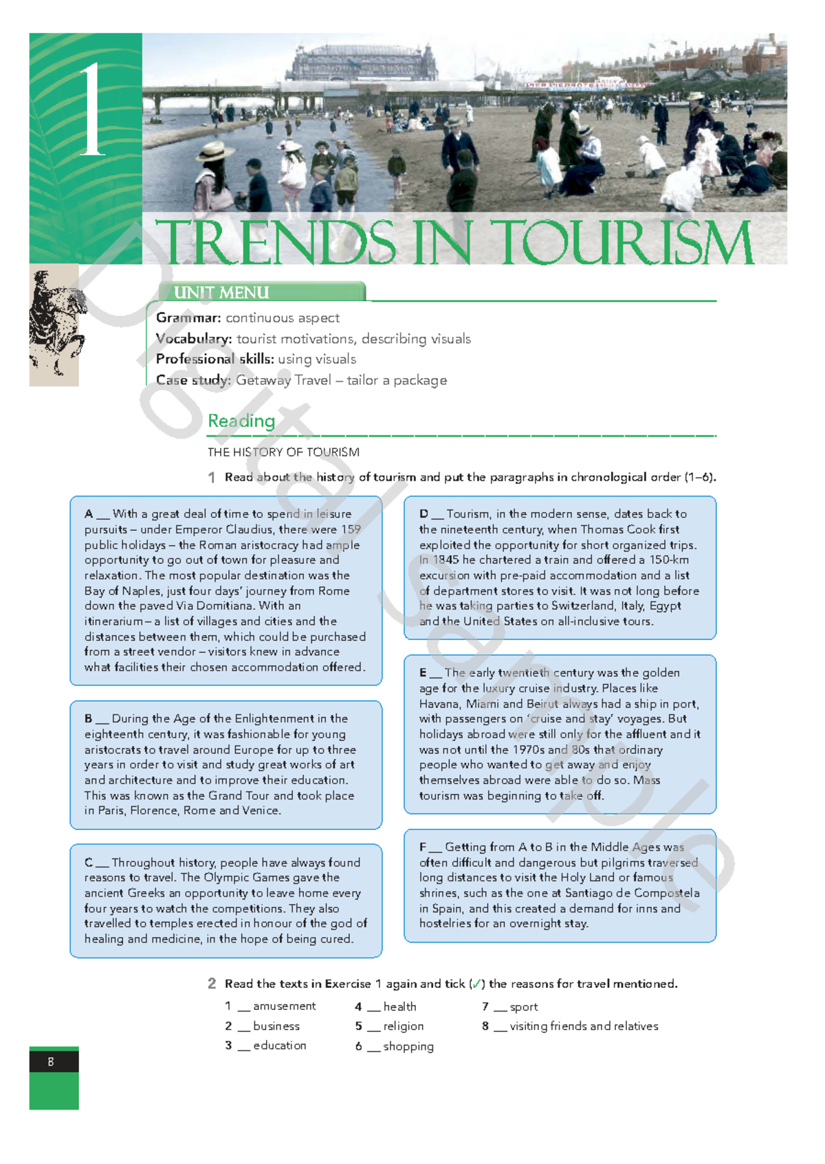 Unit 1: Trends in Tourism - Comprehensive Overview and Case Study - Studocu