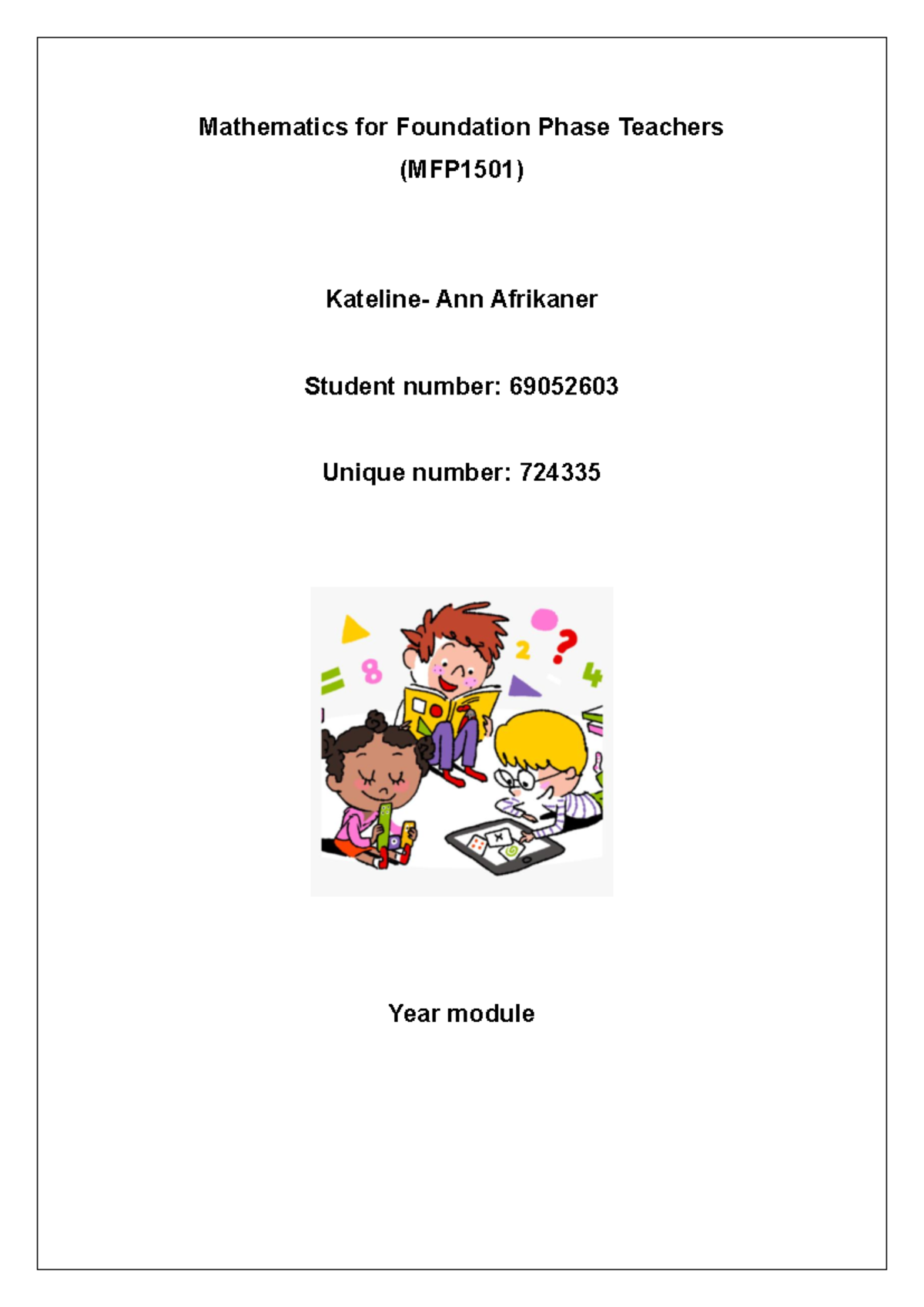 MFP1501 Assignment 02: Understanding Number Types and Operations - Studocu