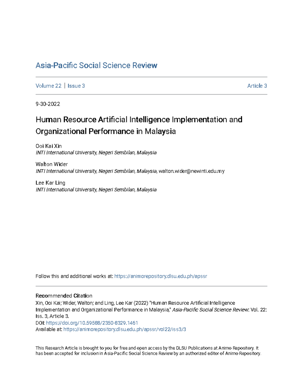 AI Implementation in HRM: Enhancing Organizational Performance in ...