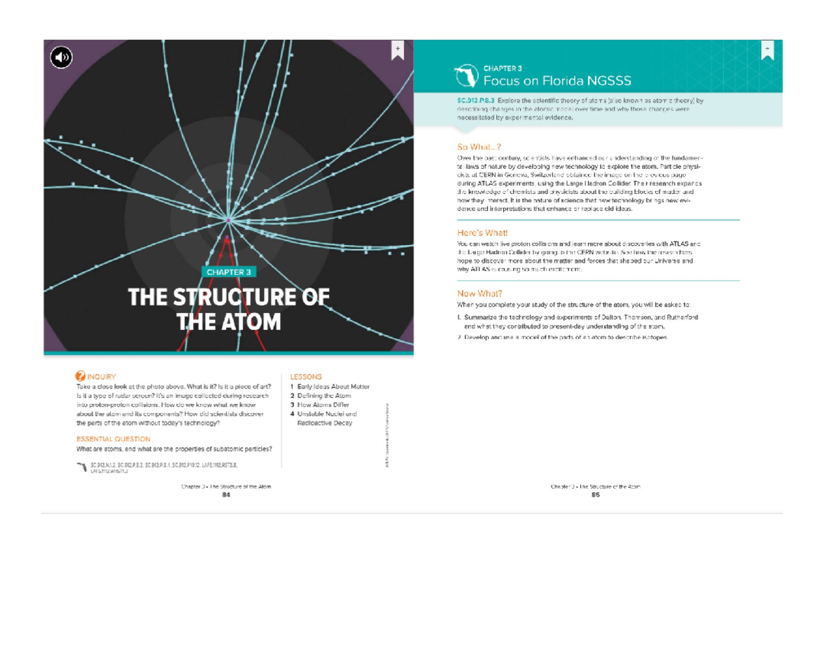 Final Exam Study Guide: CH. 3 Atomic Theory & Structure (ABC123) - Studocu