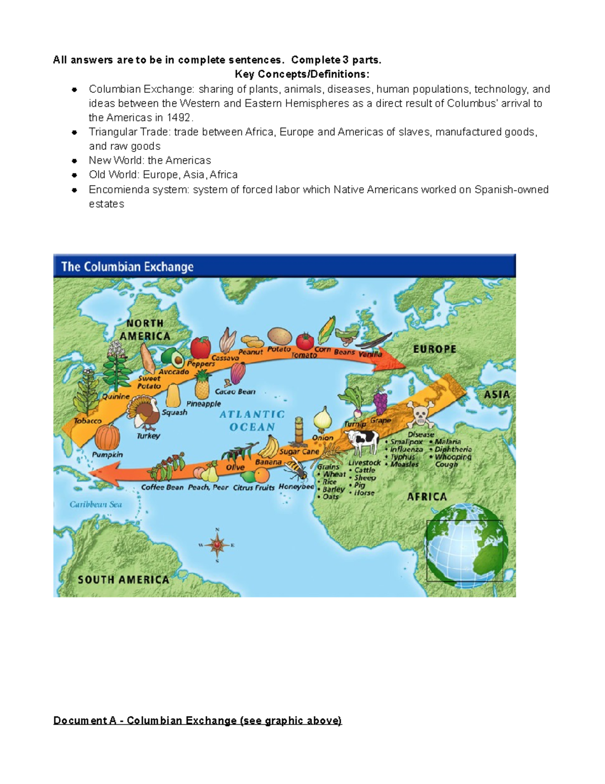Columbian Exchange DBQ Analysis - Mark Aulabaugh Short Version - Studocu