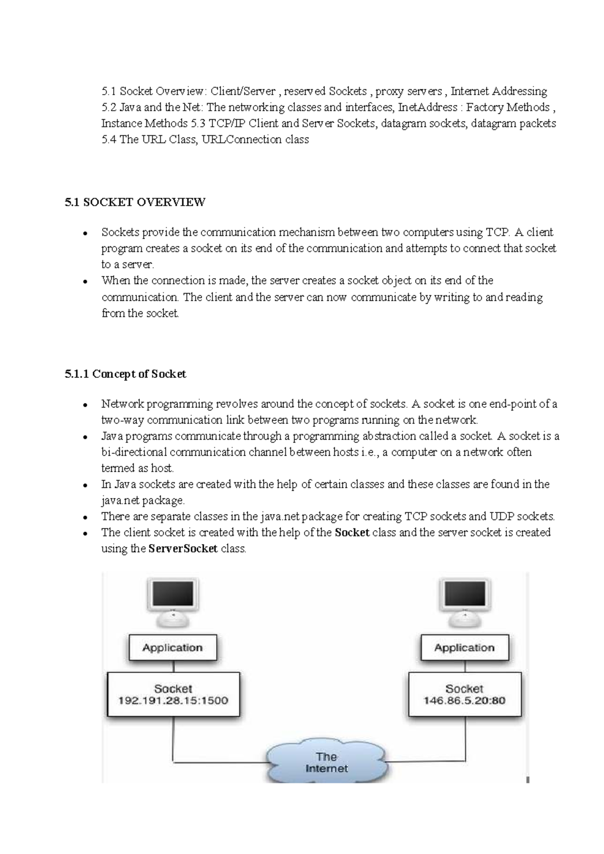 Unit 5: Basics of Networking Programming (Java) - Sockets & IP ...