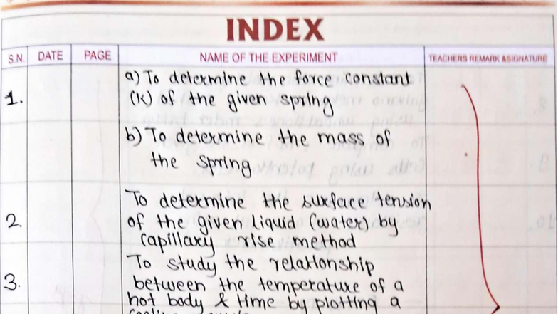 Physics Practical Experiments 2025-26: Force Constant & Surface Tension ...