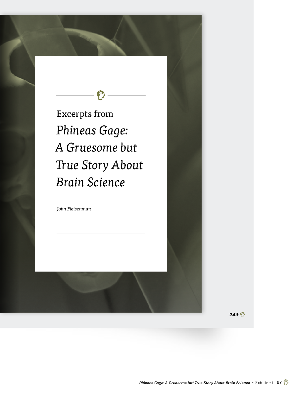 Phineas Gage: Insights into Brain Science and Injury (249) - Studocu