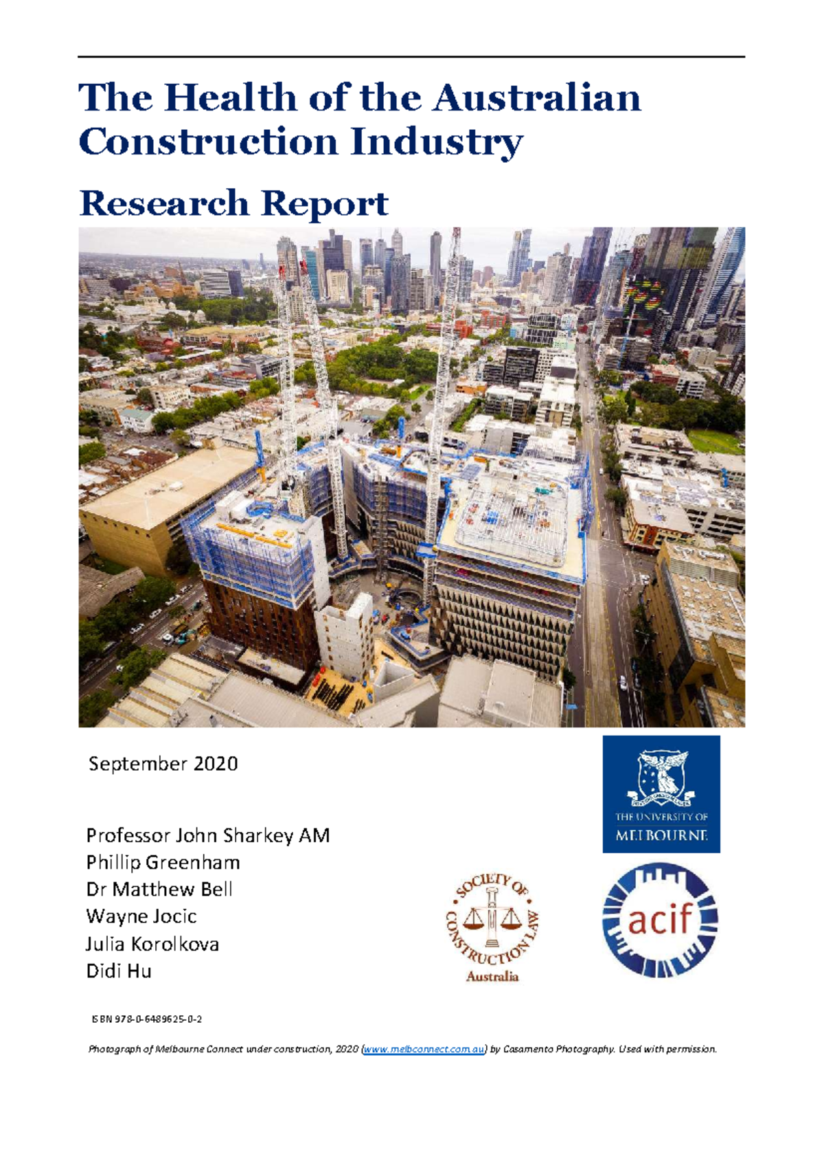 Health of the Australian Construction Industry Research Report (2020 ...