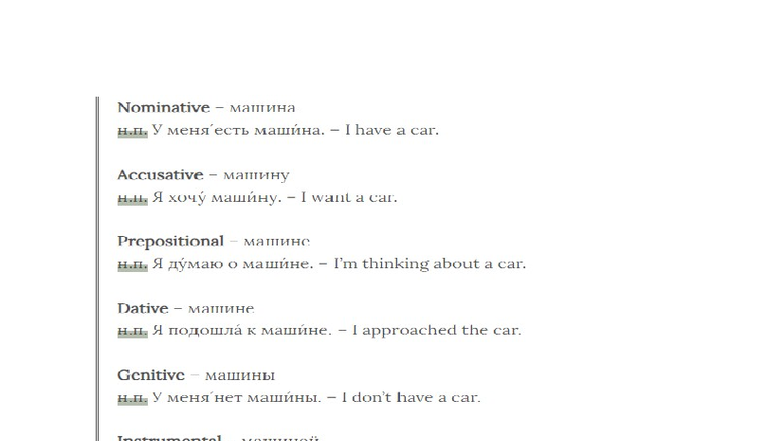 Russian Language Cases: Nominative, Accusative, Genitive, and More ...